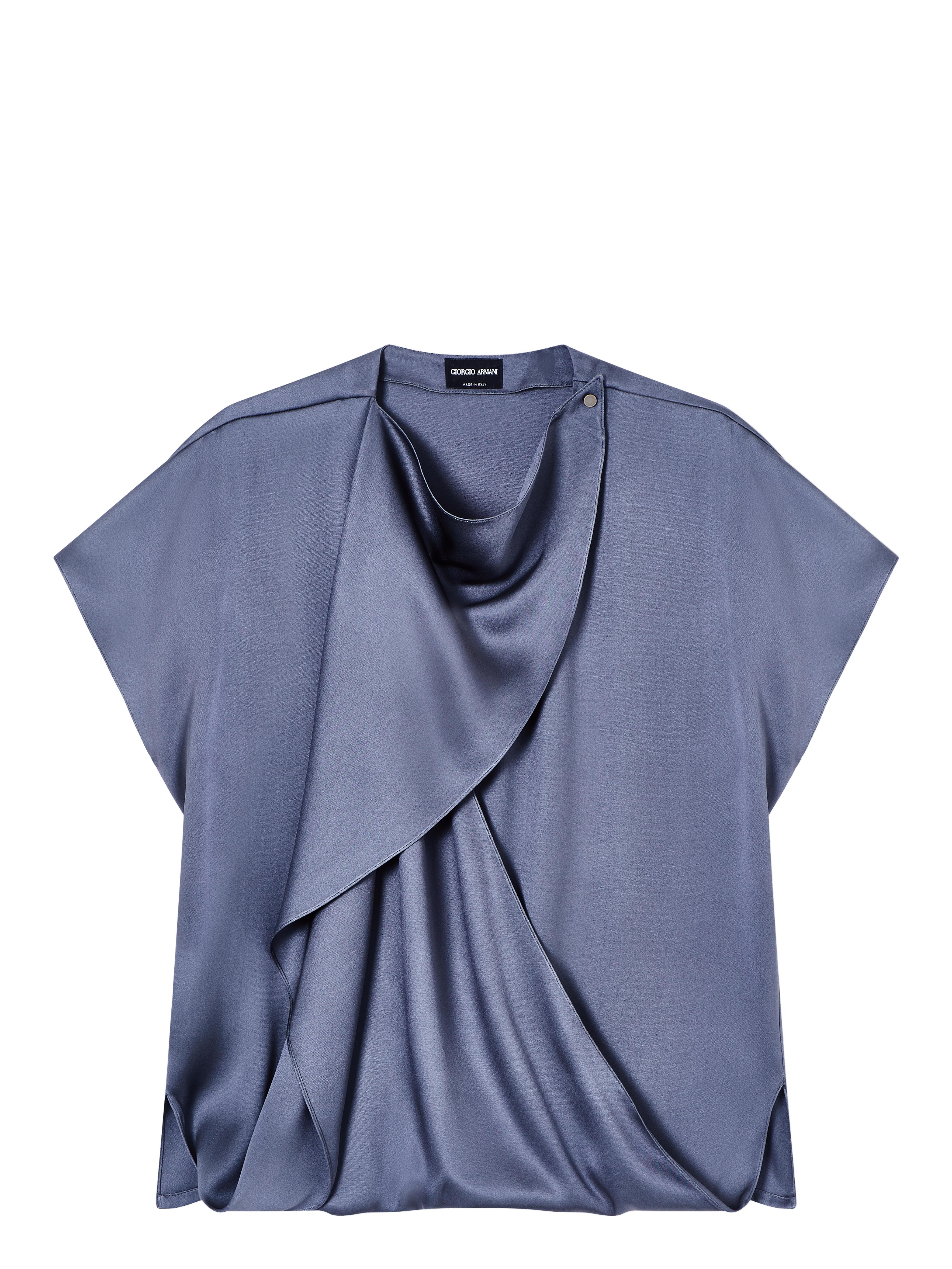 GIORGIO ARMANI Double Silk Satin Blouse